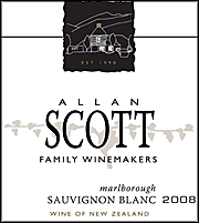 Ken's wine review of 2008 Allan Scott Sauvignon Blanc