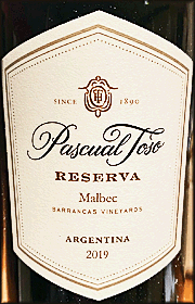 Ken s Wine Review Of 2019 Pascual Toso Malbec Reserva Ken s Wine Review Of 2019 Pascual Toso Malbec Reserva