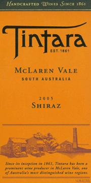 Ken's wine review of 2005 Tintara Syrah & Shiraz (Other than French)